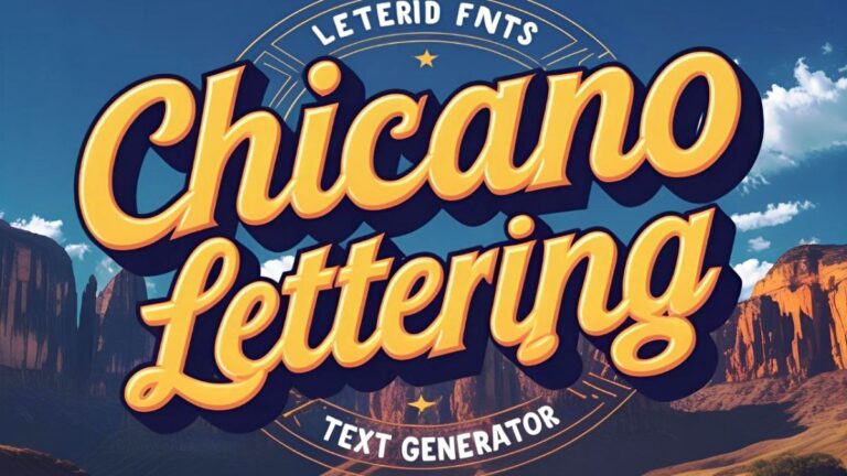Chicano Lettering Font Styles & Text Generator