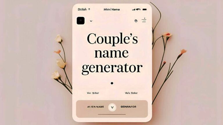 Couple Name Generator & Ideas (FREE, NO LOGIN)