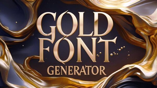 Gold Font Generator