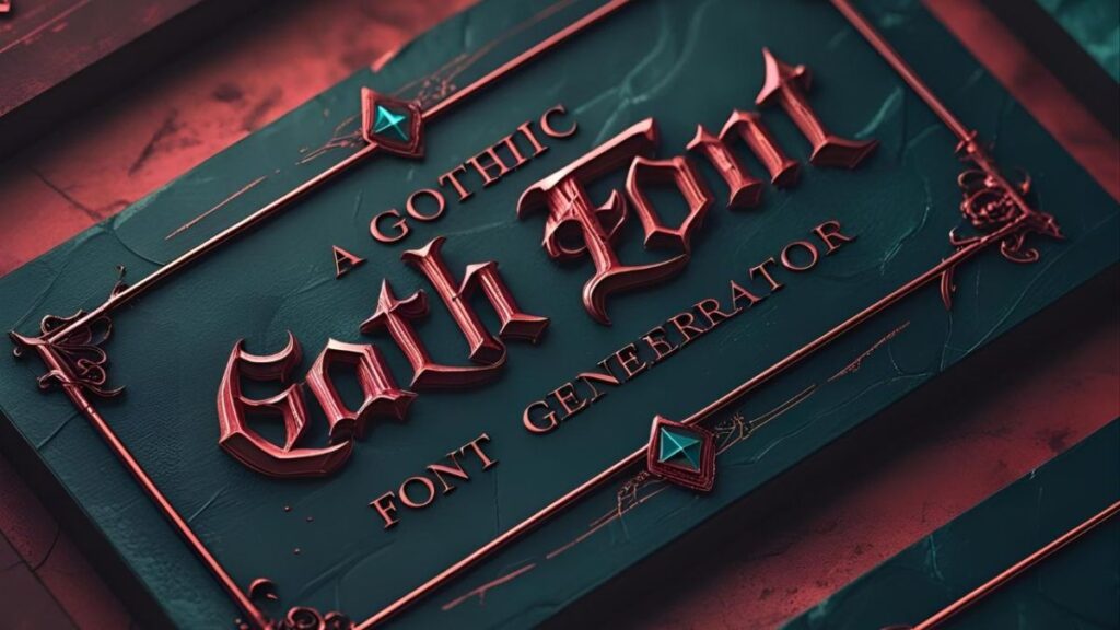 Gothic Font Generator