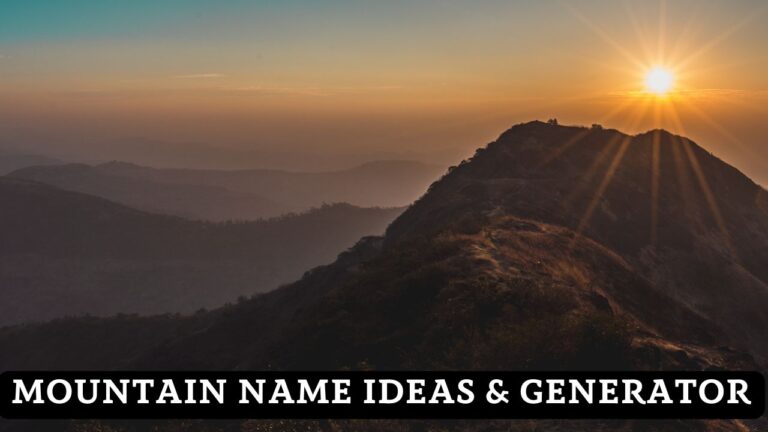 Mountain Name Generator (With Ideas)