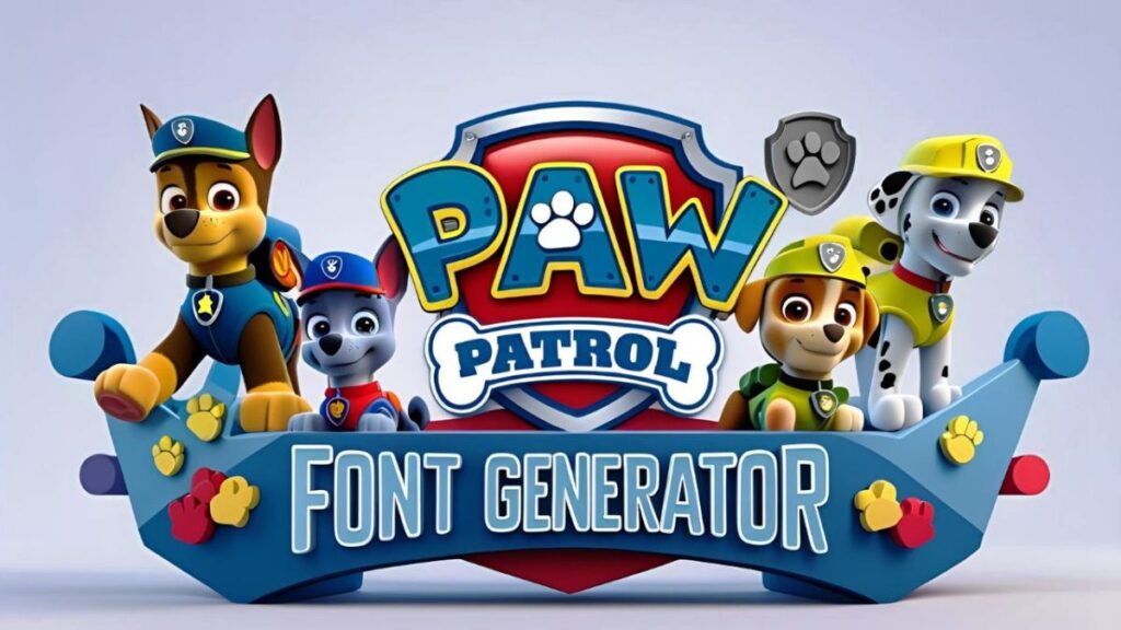 Paw Patrol Font Generator