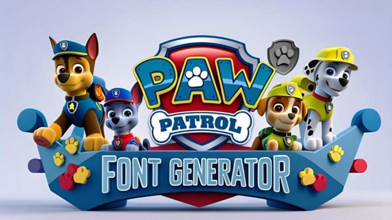 Paw Patrol Font Generator