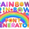 Rainbow Font Generator
