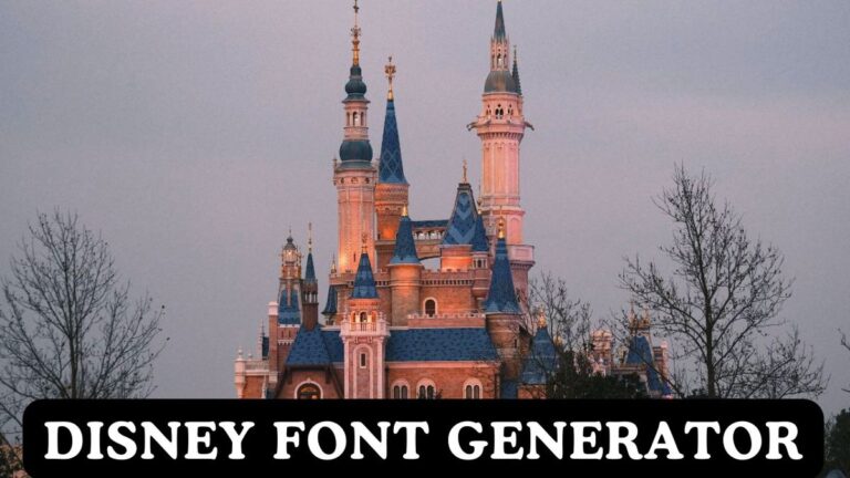 Disney Font Generator (FREE Download)