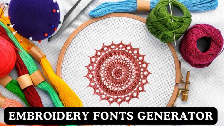Embroidery Fonts Generator