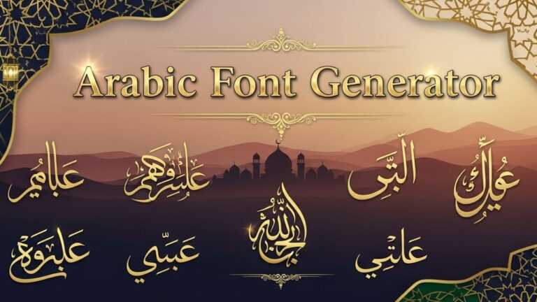 Arabic Font Generator (Copy & Paste)