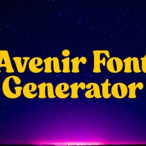 Russian Font Generator