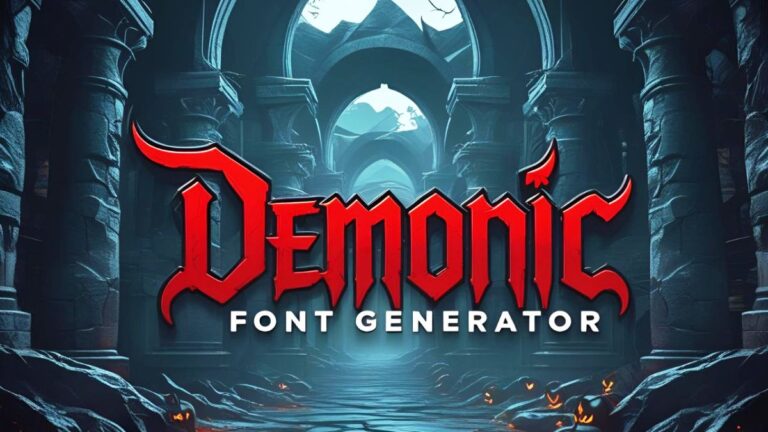 Demonic Font Generator