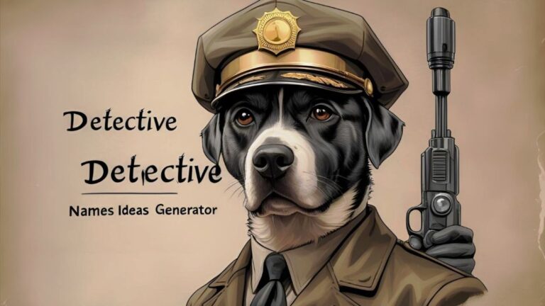 Detective Name Ideas & Generator