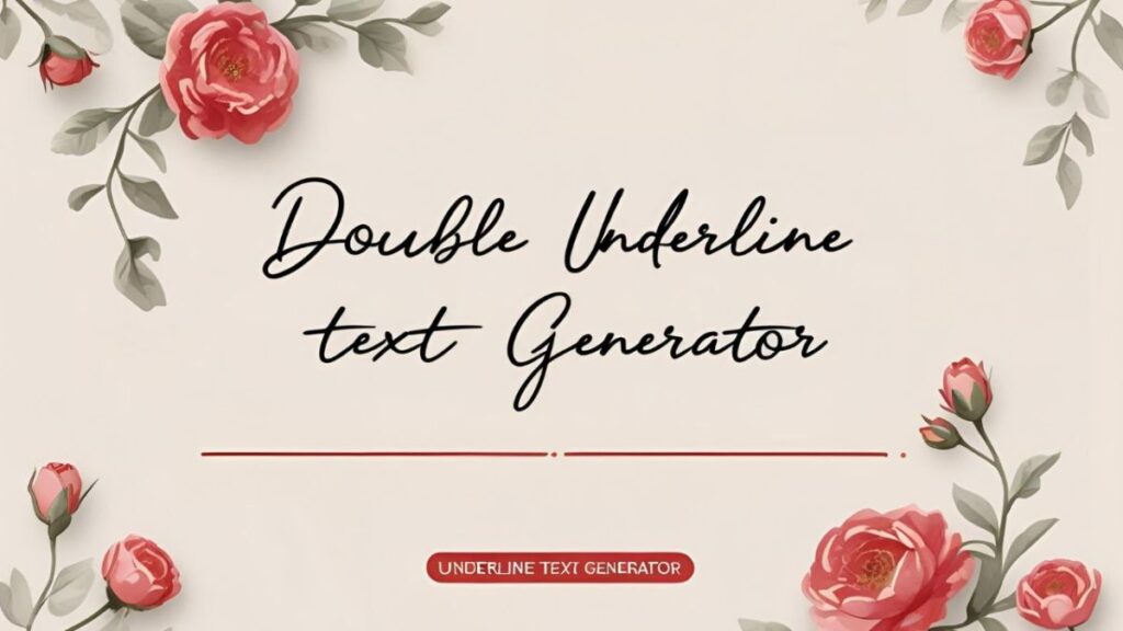 Double Underline Text Generator