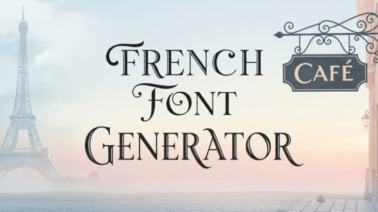French Font Generator