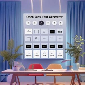 Open Sans Font Generator