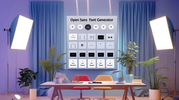 Open Sans Font Generator
