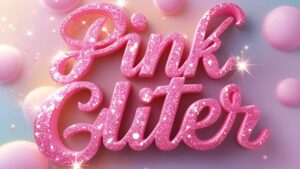 Pink Glitter Text Generator