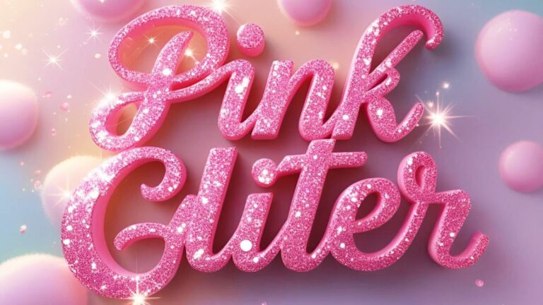 Pink Glitter Text Generator