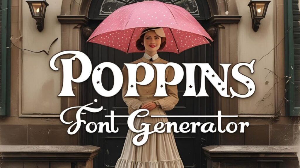 Poppins Font Generator