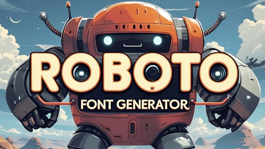 Roboto Font Generator