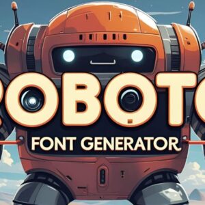 Roboto Font Generator