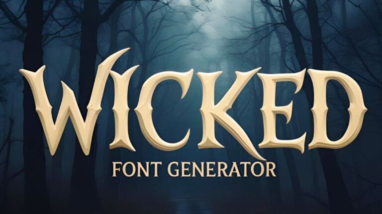 Wicked Font Generator