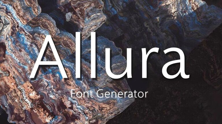 Allura Font Generator (Free Download)