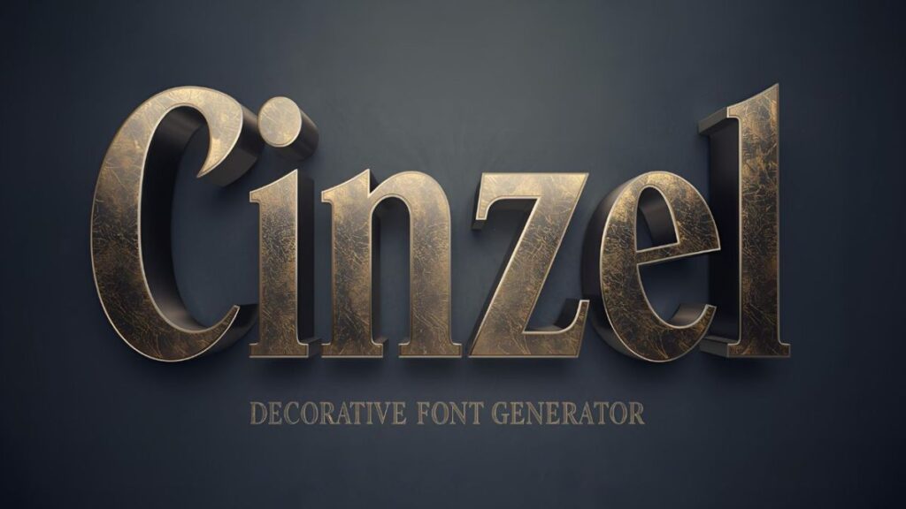 Cinzel Decorative Font Generator