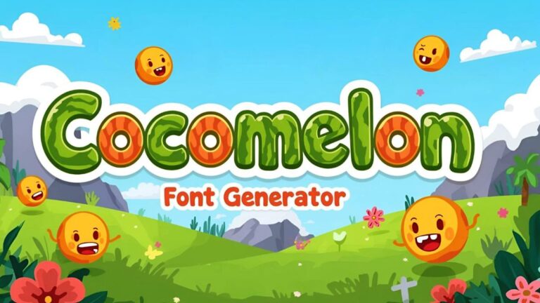 Cocomelon Font Generator