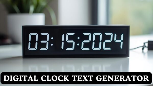 DIGITAL CLOCK TEXT GENERATOR