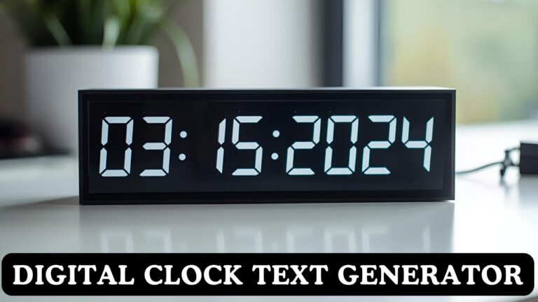 DIGITAL CLOCK TEXT GENERATOR