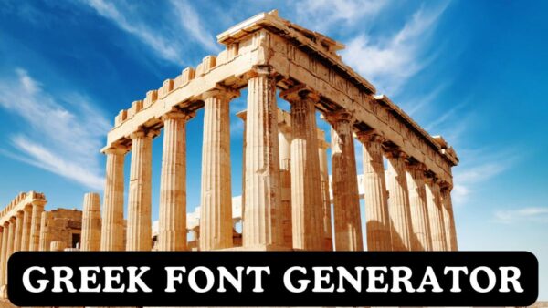 Greek Font Generator