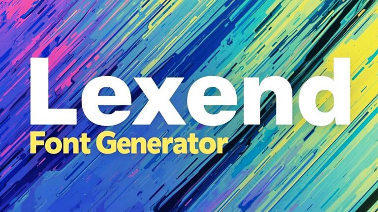 Lexend Font Generator (Free Download)