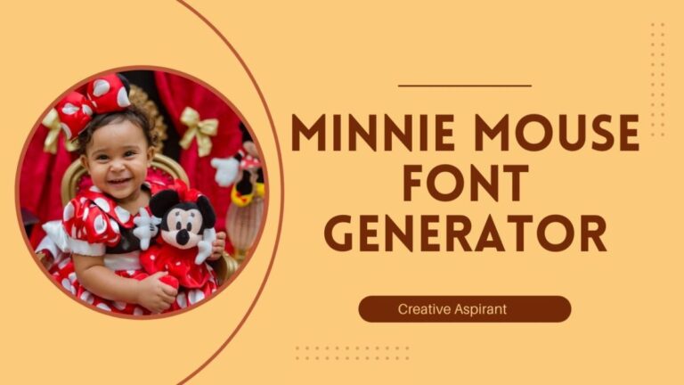 Minnie Mouse Font Generator