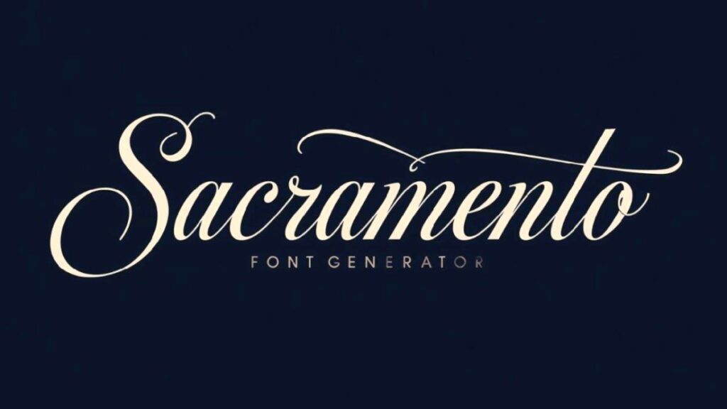 Sacramento Font Generator (Free Download)