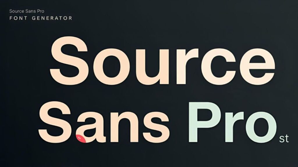 Source Sans Pro Font Generator (Free Download)