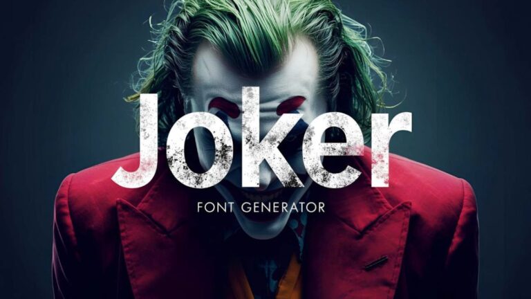 Joker Font Generator (Free Download)