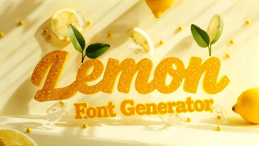 Lemon Font Generator (Free Download)