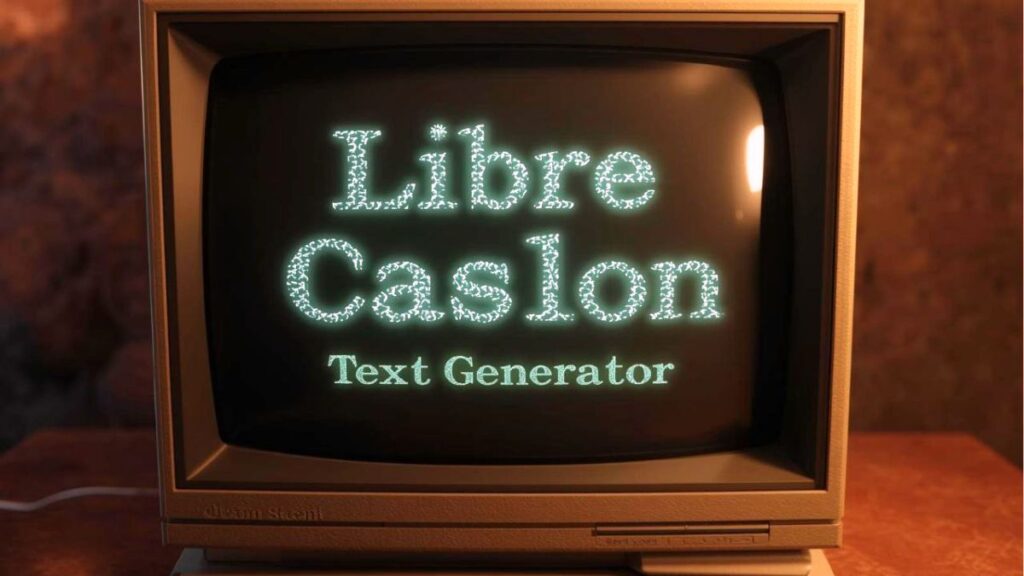 Libre Caslon Text Font Generator (Free Download)