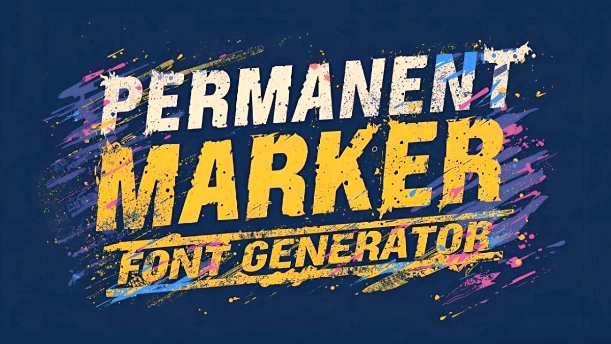 Permanent Marker Font Generator (Free Download)