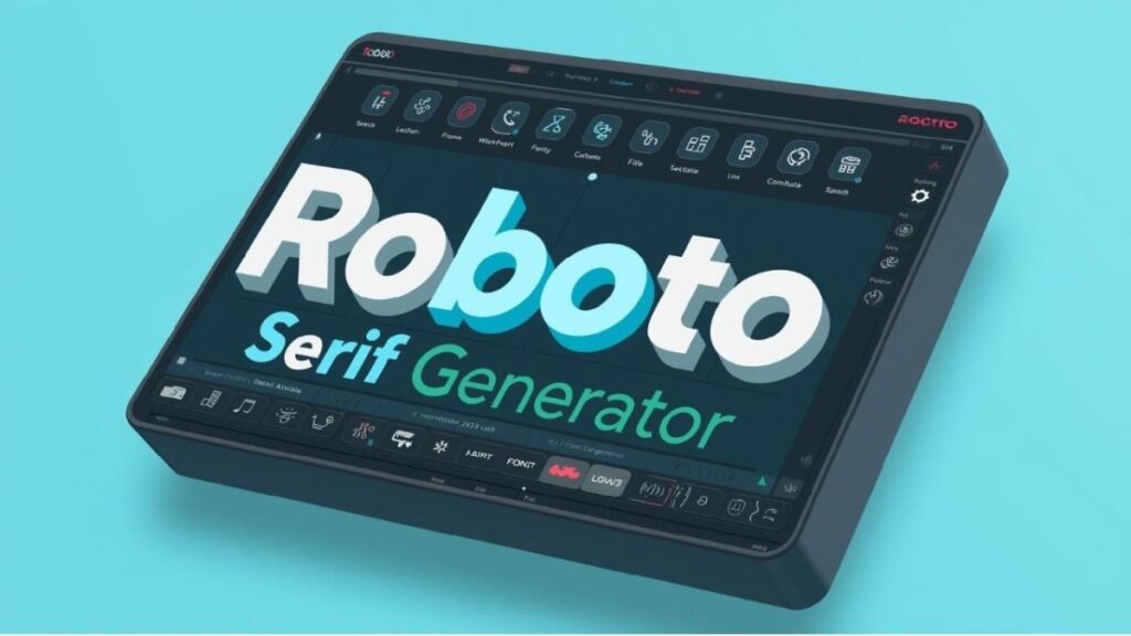 Roboto Serif Font Generator (Free Download)