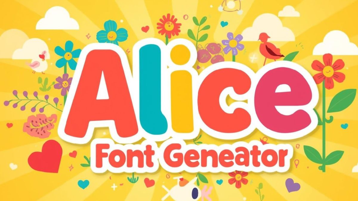 Alice Font Generator (Free Download)