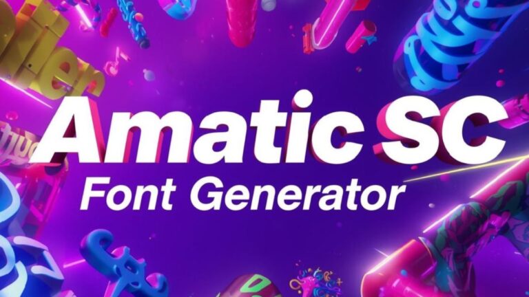 Amatic SC Font Generator