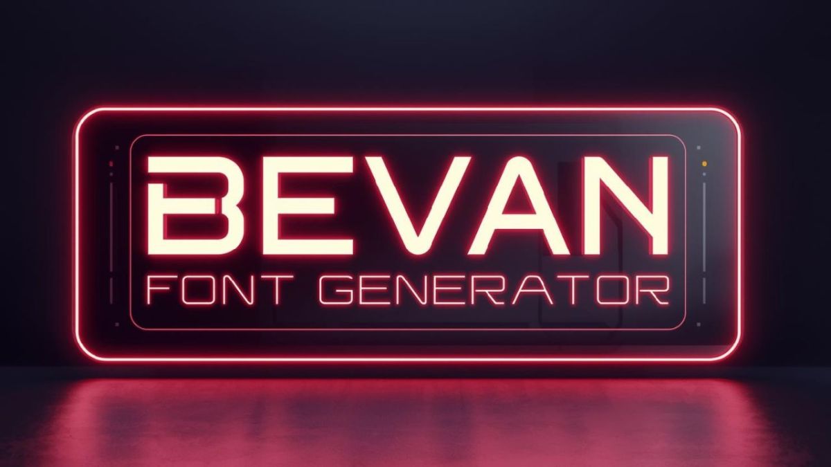 Bevan Font Generator (Free Download)