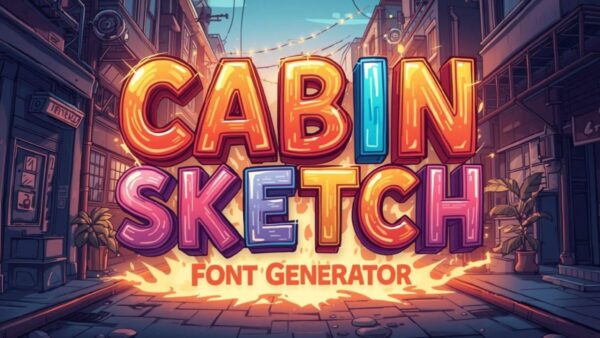 Cabin Sketch Font Generator (Free Download)
