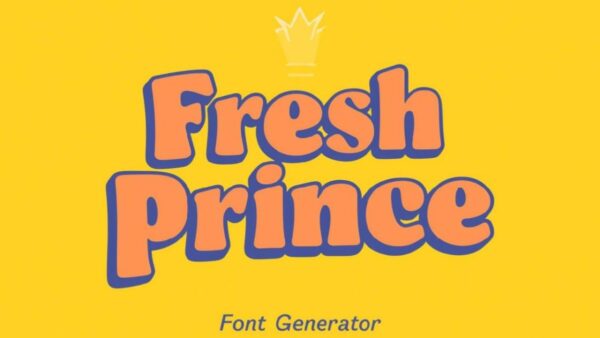Fresh Prince Font Generator