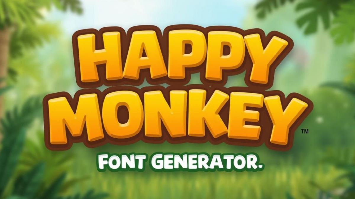 Happy Monkey Font Generator (Free Download)