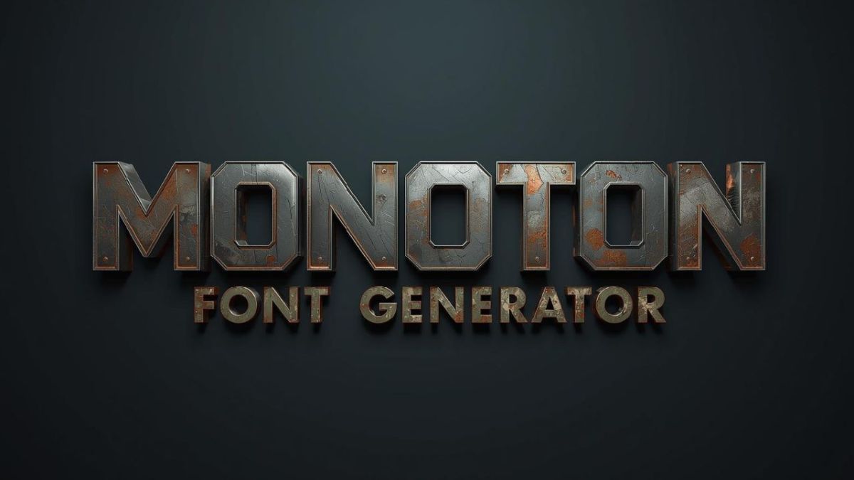 Monoton Font Generator (Free Download)