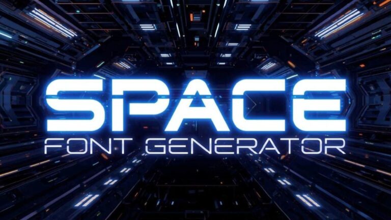 Space Font Generator